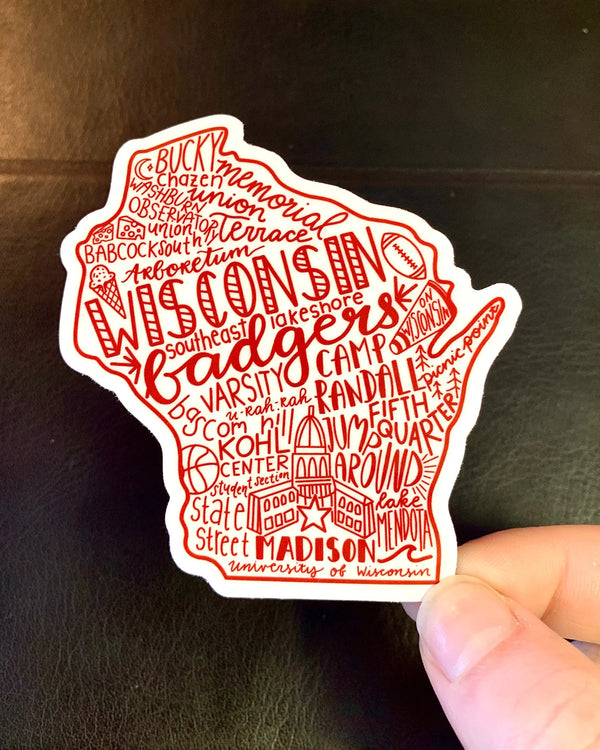 Badger Sticker - WiscoBoxes